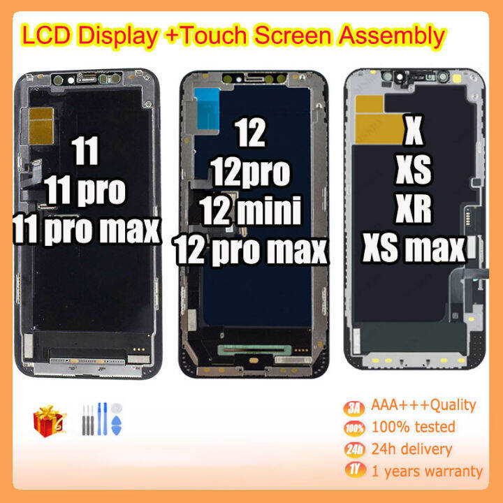 Original Oled Incell For iPhone 11 Pro Max Screen X XR XS LCD Display Iphone 12 Pro Screen Panel ...