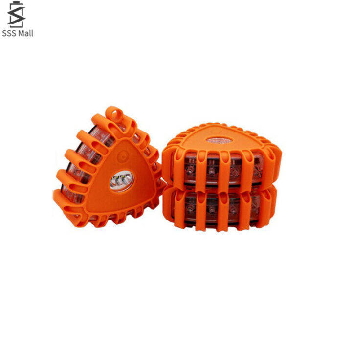 3pcs Led Roadside Emergency Flare Vehicle Strobe Light Triangular ...