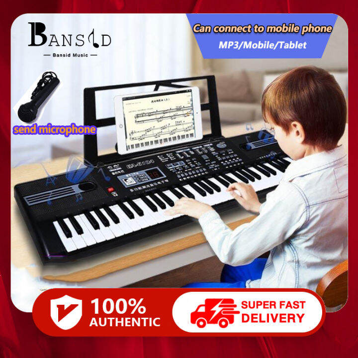 61 Key Electronic Piano Music Keyboard With Microphone 61-Key Digital ...