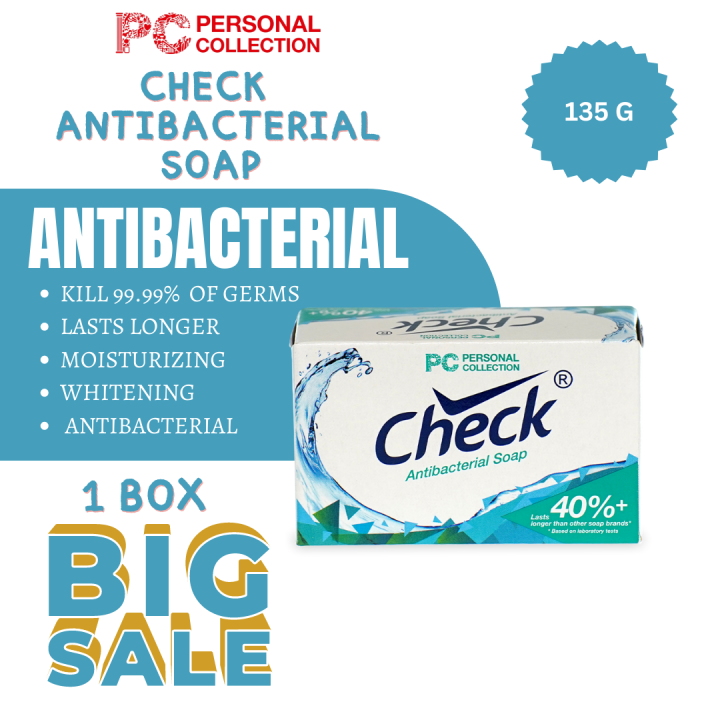 Personal Collection Check Antibacterial Soap 1 Box/135g | Lazada PH