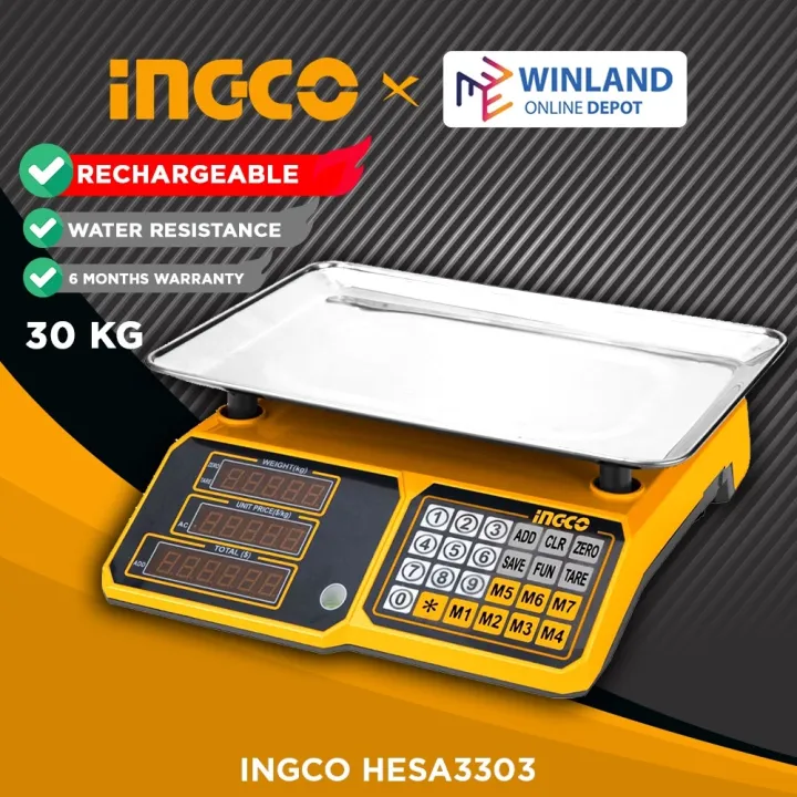 NEW INGCO RECHARGEABLE Digital Weighing Kitchen Computing Food Fruit ...