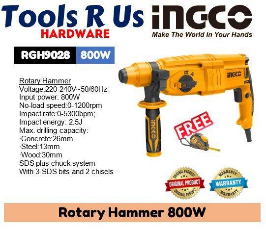 INGCO Rotary Hammer 800w RGH9028 | Lazada PH