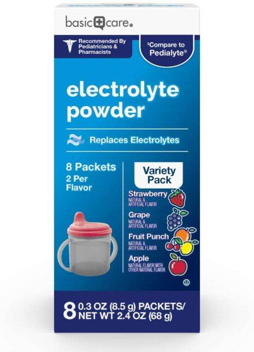 Basic Care Electrolyte Powder Variety Packets, 8 Count | Lazada PH