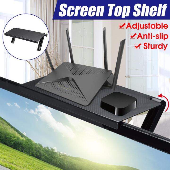 Adjustable Computer Rack TV Screen Top Shelf Display Shelf Computer ...