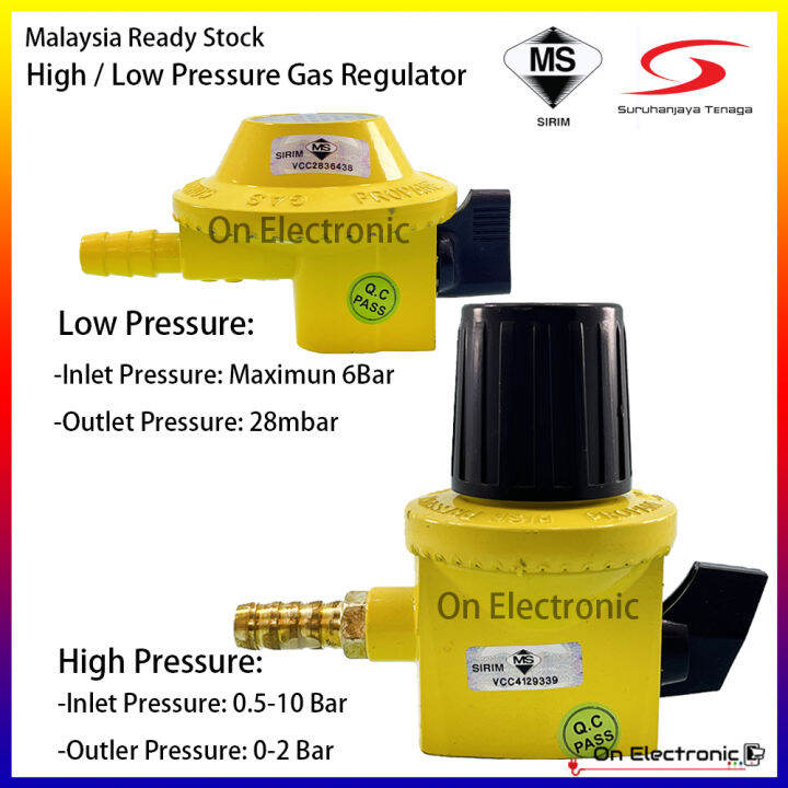 High/Low Gas Pressure Gas Regulator Kepala Gas /Alat Atur Gas with ...