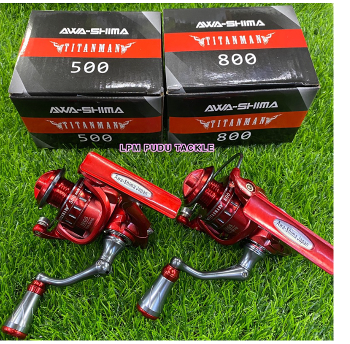 NEW 2023 AWASHIMA JAPAN TITANMAN 500UL 800UL SPINNING REEL | Lazada