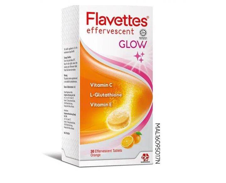 Flavettes Effervescent Vitamin C Glow/ Glamz/ H-drate 1000MG (15's/ 30 ...