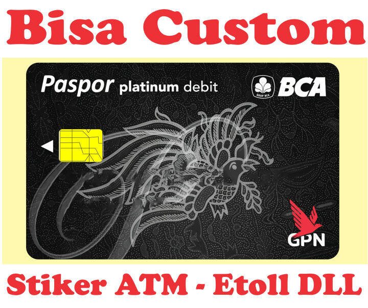 Stiker Atm Bca Bri Mandiri Bni Amex Bisa Custom Suka suka | Lazada ...