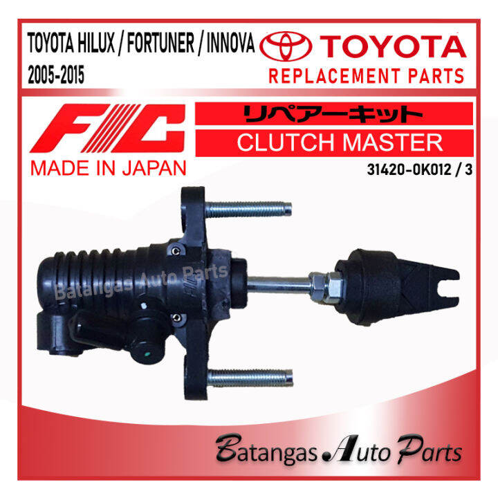 CLUTCH MASTER TOYOTA HILUX / FORTUNER / INNOVA 2005-2015 FIC 31420 ...