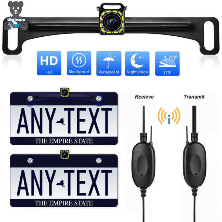 Wireless Reverse Backup Camera Night Vision Waterproof Rear View ...