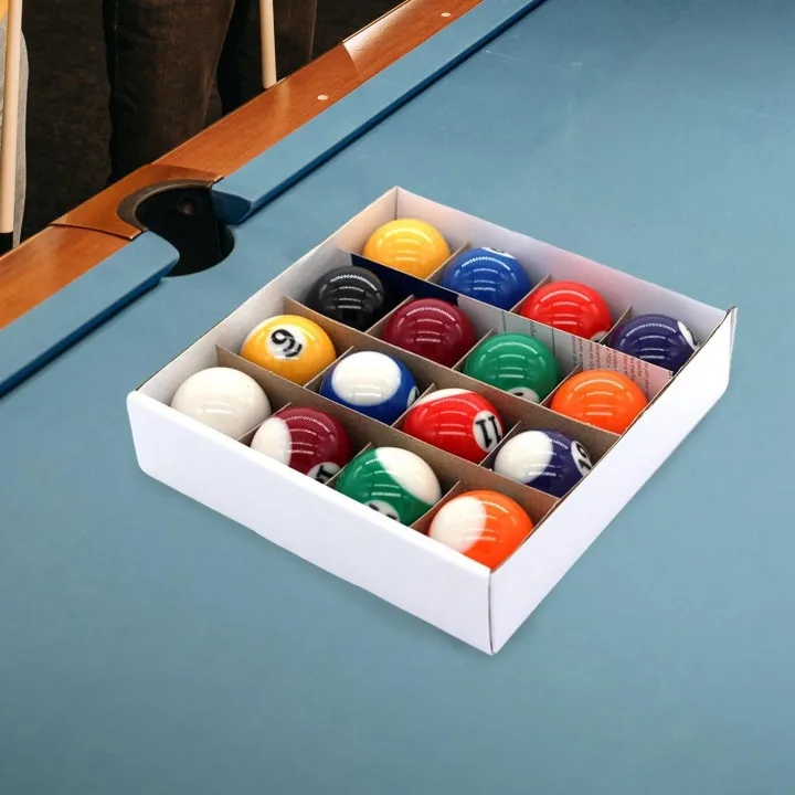 Perfeclan 16 Pieces Mini Billiard Balls Pool Rod Balls Small Display ...