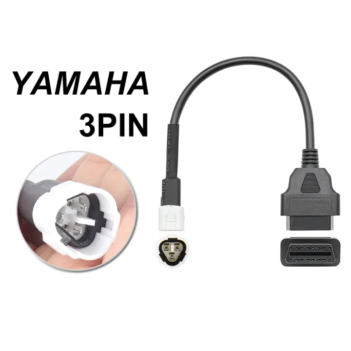 Diagnostic Tools for Motorcycle Fi Yamaha Diagnostic Cable 3Pin To OBD2 ...