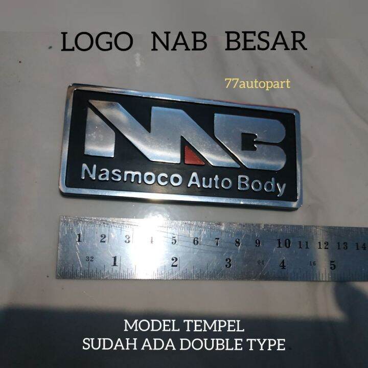 Emblem logo NAB nasmoco auto body ukuran besar | Lazada Indonesia