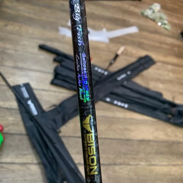 [ส่งฟรี] คัน Bison Big fish เบท ️สปิน 8 ฟุต / 9 ฟุต / 10 ฟุต freeKM12.2 ...