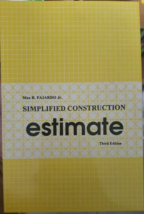 Simplified Construction Estimate by Max Fajardo Jr. | Lazada PH