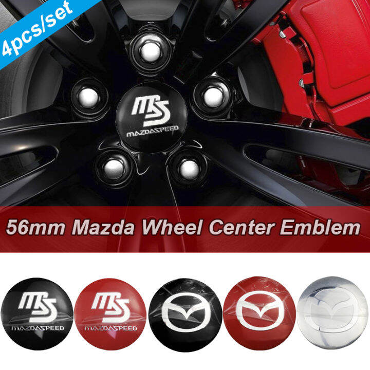 4Pcs/Set Car Modified Wheel Rim Center Cap Sticker Auto Tire Hub Cap ...
