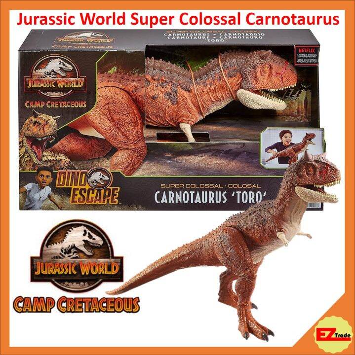 Mattel Jurassic World Colossal Carnotaurus Toro Dinosaur Action Figure ...