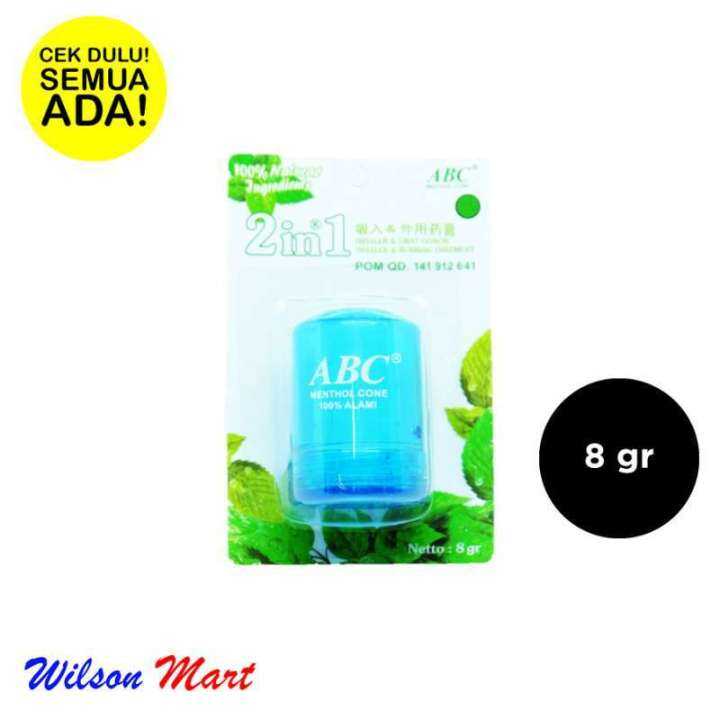 SS- INHALER ABC MENTHOL 2 IN 1 20GR DAN 8GR ORIGINAL | Lazada Indonesia