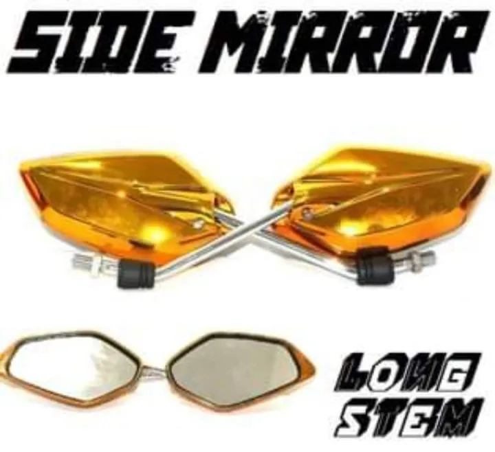 YAMAHA SNIPER 155 - SIDE MIRROR Motorcycle COLOR GOLD LONG STEM STANDAR ...