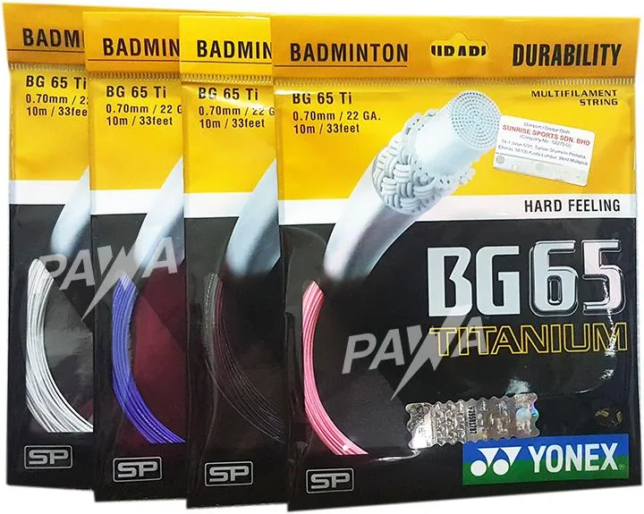 YONEX BG 65 TITANIUM badmintion string สายแบดมินตัน YONEX BG 65 TITANIUM | Lazada.co.th