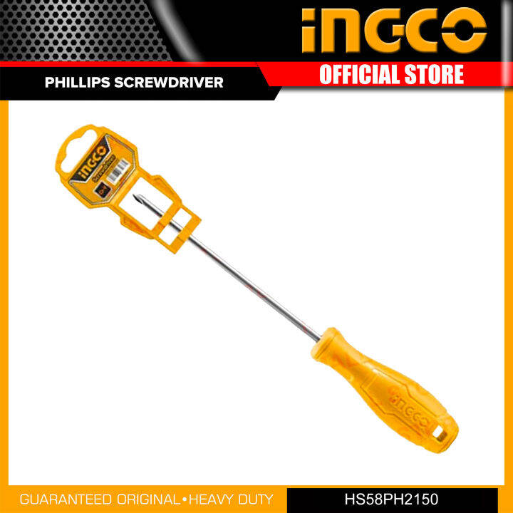[MALL EXCLUSIVE] Ingco HS58PH2150 Phillips Screwdriver 6.0x150mm PH2 ...