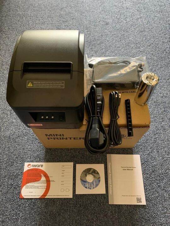 Printer Kasir Pos 80mm Thermal IWARE (USB + Bluetooth) Autocutter ...