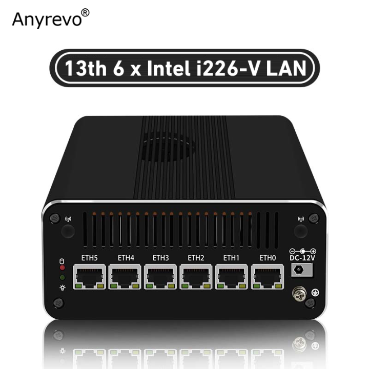 13th Gen Firewall Router Intel Core U300 i3-1315U i5-1335U i7-1355U 6 ...