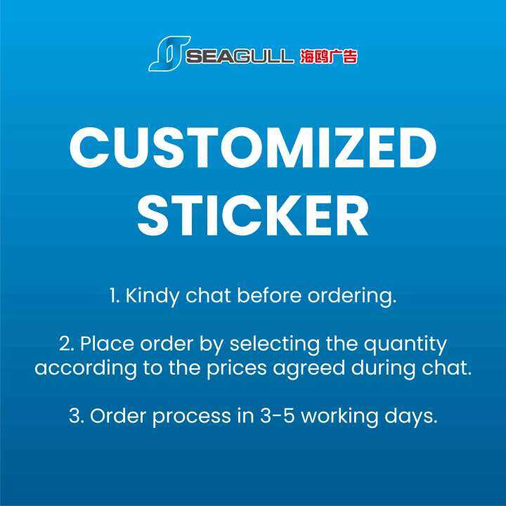 Customized Sticker Poster Sticker Number Sticker Wording Sticker Label ...