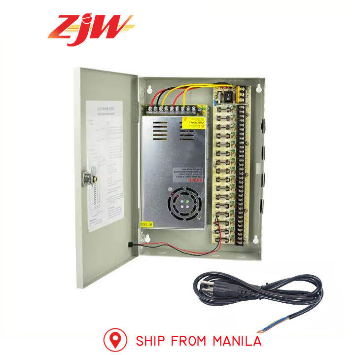 ZJW 18 Channel 12V 30A Fused Centralized Distributed Power Supply Power ...