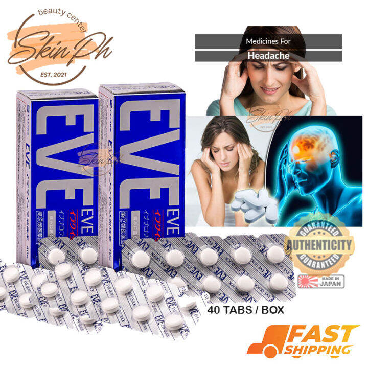 JAPAN EVE QUICK HEADACHE MEDICINE JAPAN PAINKILLER 40 Tabs | Lazada PH