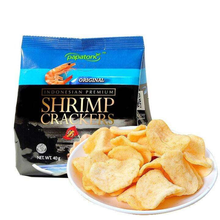 papatonk Indonesia Premium Shrimp Crackers Original 40G | Lazada