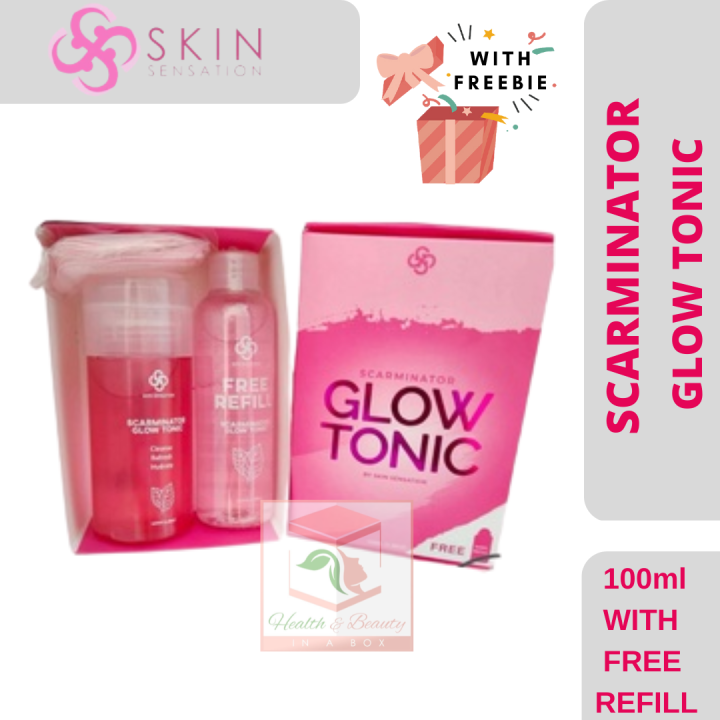 ORIGINAL Scarminator Glow Tonic 100ml with REFILL 100ml or Scarmi Cream ...