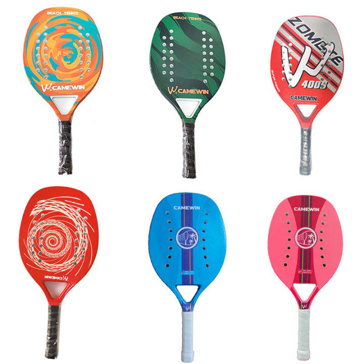 Camewin Professional Full Carbon Beach Tennis Paddle Racket Soft EVA ...