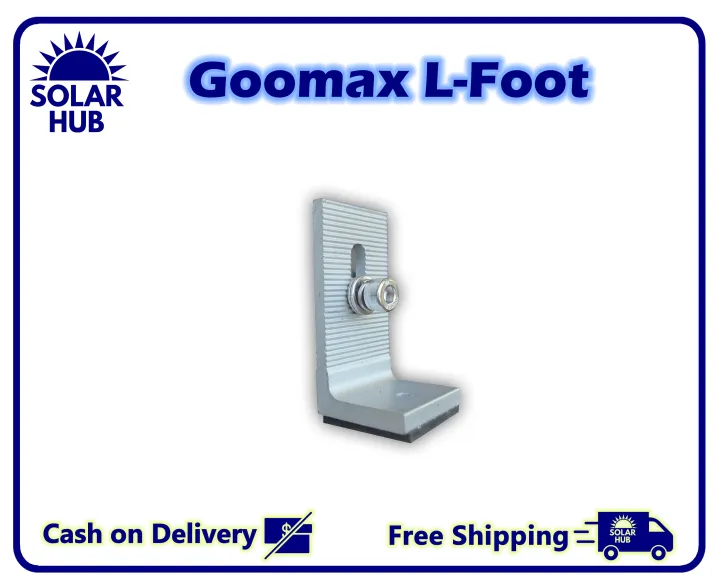 [On Sale]GOOMAX L-Foot with Rubber PV Solar Panel Frame Mounting ...