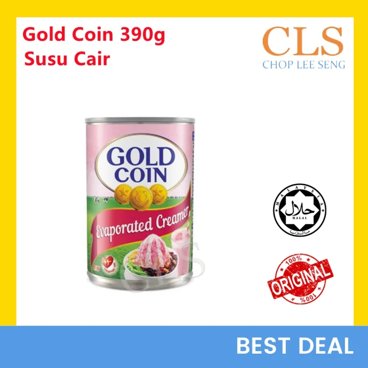 CLS Gold Coin Susu Cair Evaporated Creamer 390g | Lazada