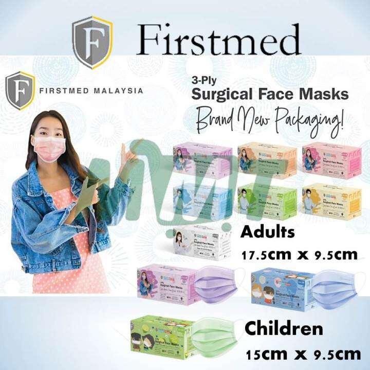 Firstmed Surgical Facemask 3PLY BFE99% READY STOCK (MADE IN MALAYSIA ...