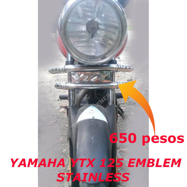 Yamaha YTX 125, Stainless Emblem with YTX Logo, EMBLEM YTX | Lazada PH