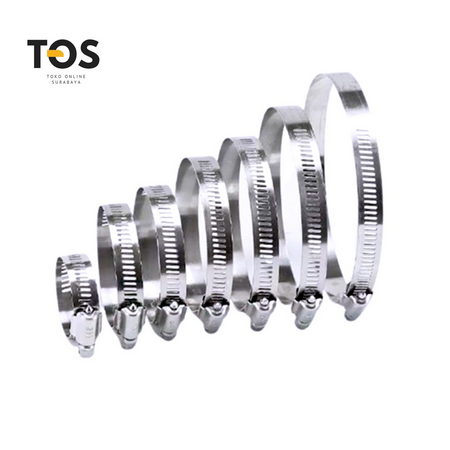 KLEM SELANG STAINLESS 1/2 - 3 1/2 inch Klem Stenlis Steel Penjapit ...