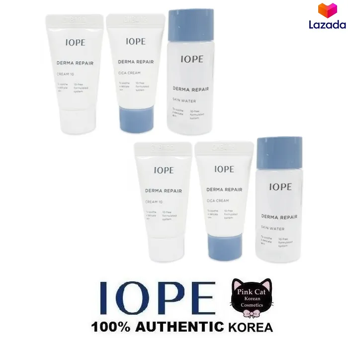 Korean Cosmetics IOPE Derma Repair Simple Trial Kit (3 Items) | Lazada PH