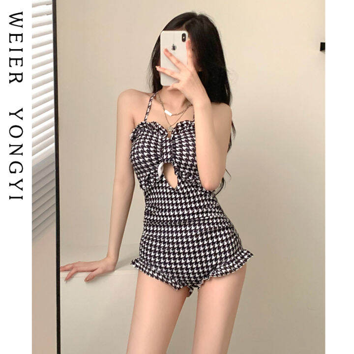 40-58KG swimsuit ชุดว่ายน้ำผู้หญิงวันพีช ชุดบิกินี่สุดน่ารัก ลายชิโนริ แฟชั่นหน้าร้อนสไตล์เกาหลี ...