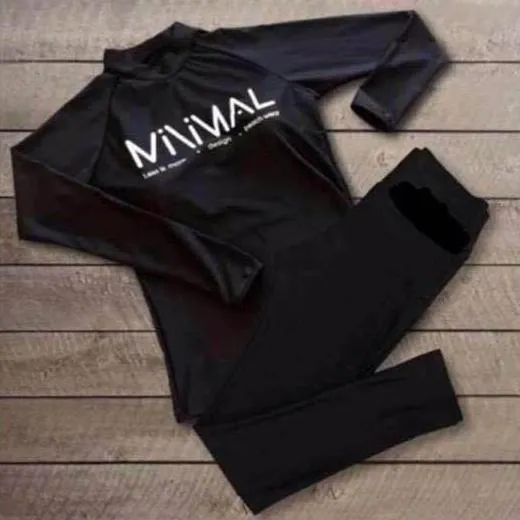 rush guard terno sexy mini swimsuit fashion sleeves swimsuit | Lazada PH