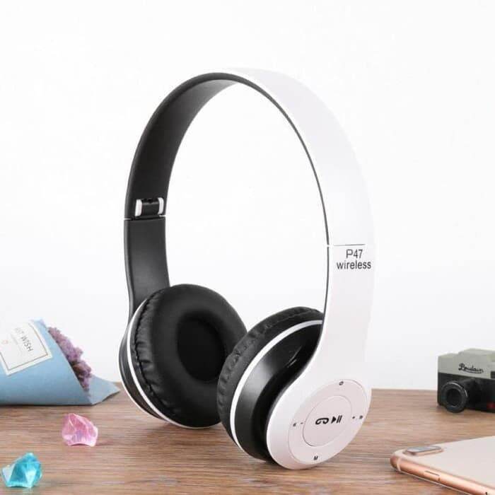Headset Headphone Bluetooth model kucing LED Wireless Light kuping ...