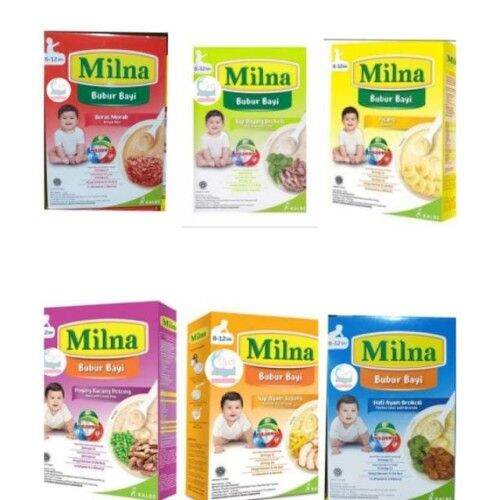 Milna Bubur Bayi 8+ 120 gr / Bubur Bayi Milna / Milna Bubur Bayi Baby ...