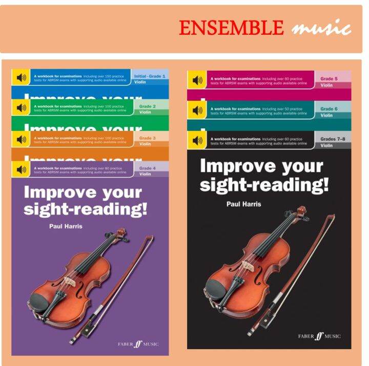 Improve your sight-reading! Violin - Initial-Grade 1, Grade 2, Grade 3 ...
