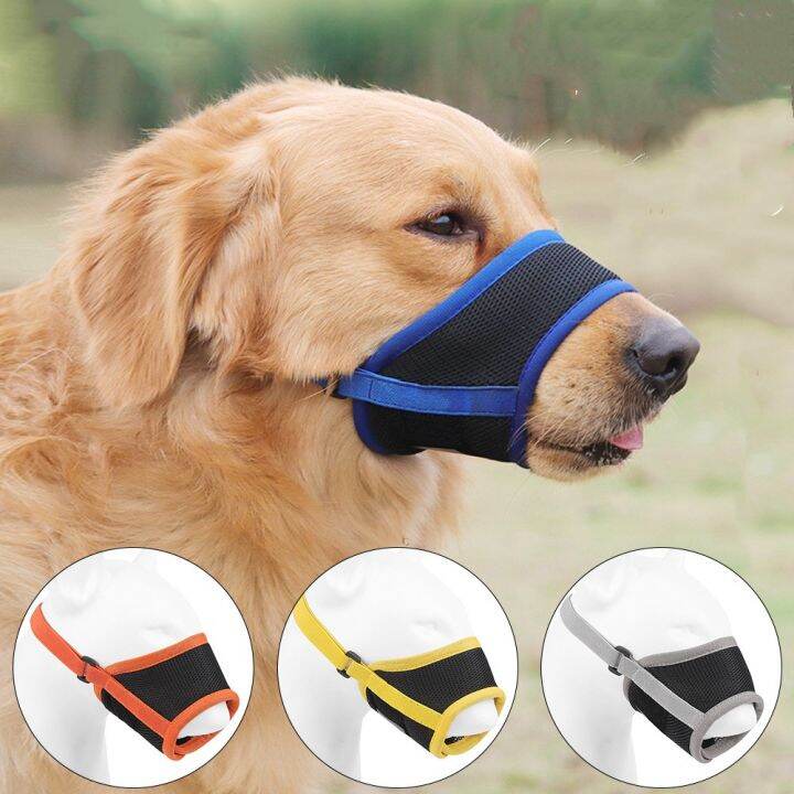 Mouth Cover Adjustable Breathable Soft Accessories Large Mesh Dog ...