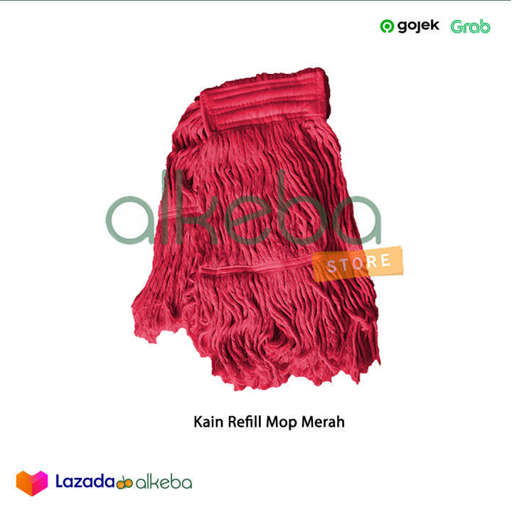 Kain refill mop merah / kain pel merah Kain Pelan Isi Ulang | Lazada ...