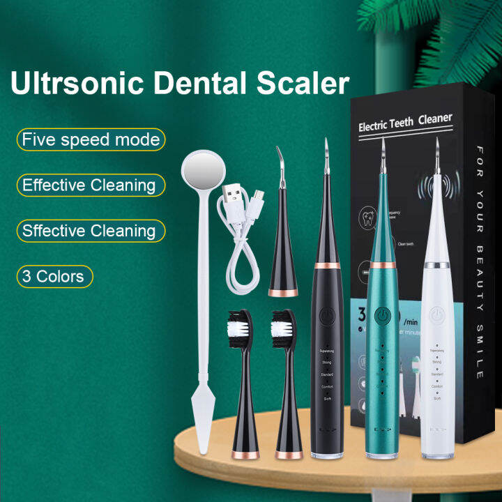 Ultrasonic Sonic Dental Scaler Electric Vibration Toothbrush Teeth ...