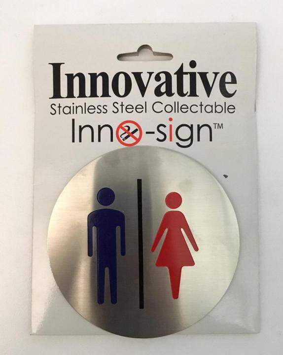 100% Stainless Steel Grade 304 Collectable Door Signage "Gents & Ladies ...