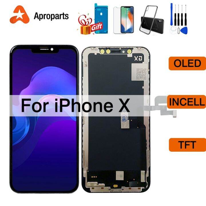 OLED Screen For iPhone X LCD Display 3D Touch Screen Digitizer Assembly ...