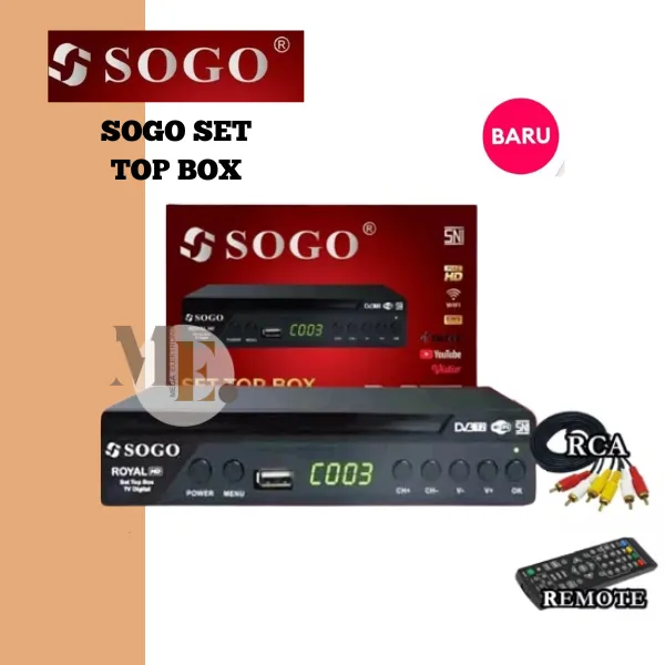 SOGO STB / Set Top Box DVB T2-01 TV Siaran Digital Receiver STB ...